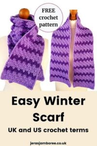 Zig Zag Crochet Scarf Pattern - Jera's Jamboree