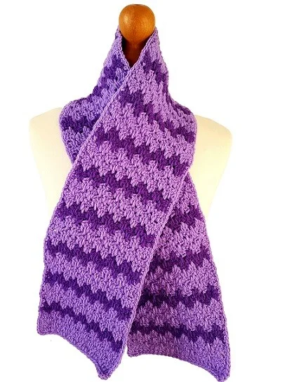 Zig Zag Scarf Crochet Pattern Crochet Infinity Scarf Chevron Pattern