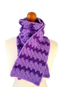 Zig Zag Crochet Scarf Pattern - Jera's Jamboree