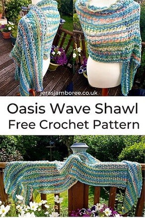 Crochet Shawl Pattern (Oasis Wave) - Jera's Jamboree