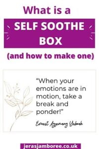 27 ideas for what to put in a self soothe box - Jera's Jamboree