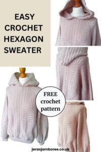 Crochet Hexagon Sweater Pattern : Stay Warm in Style - Jera's Jamboree
