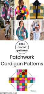 11 Free Crochet Patchwork Cardigan Patterns : Create Your Own Colour ...