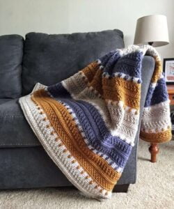 20+ Free Striped Crochet Blanket Patterns : from scraps to splendour ...
