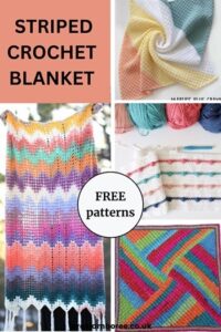20+ Free Striped Crochet Blanket Patterns : from scraps to splendour ...