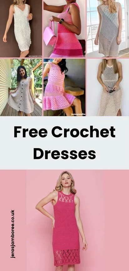 Womens Crochet Dress Pattern 55+ Cute And Easy Free Crochet Dress